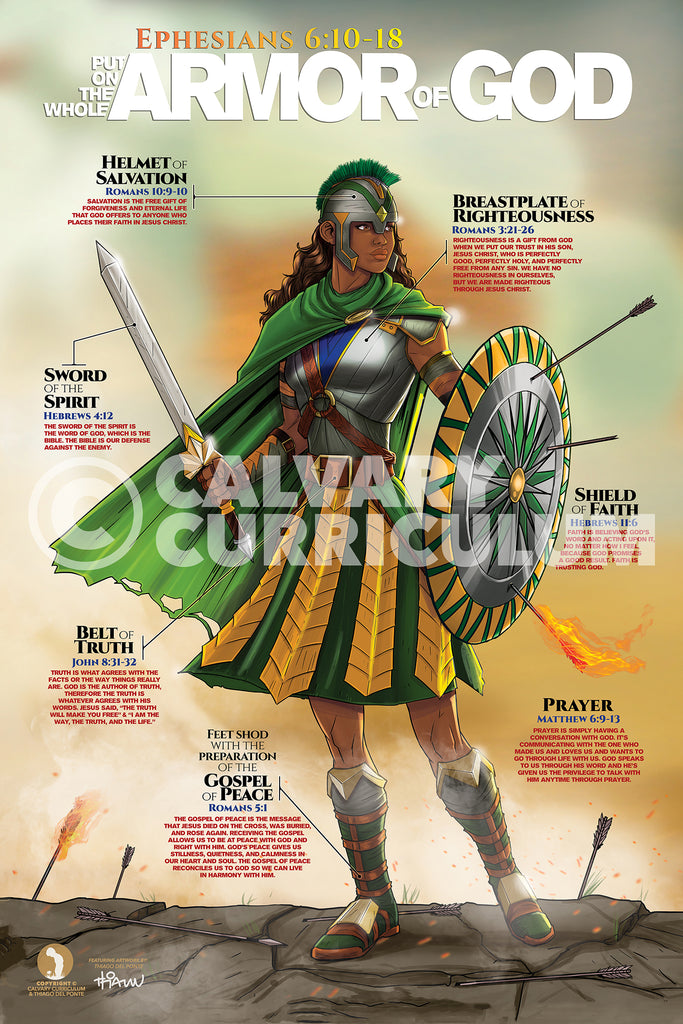 Brazilian Female (Armor of God) – Calvary Posters