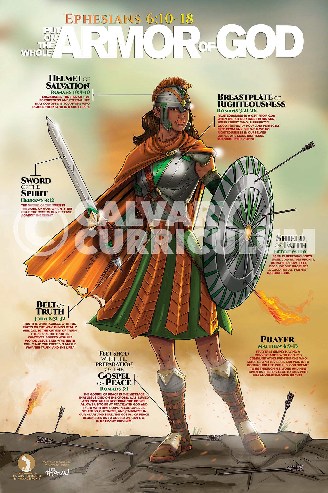 Indian Female (Armor of God) – Calvary Posters