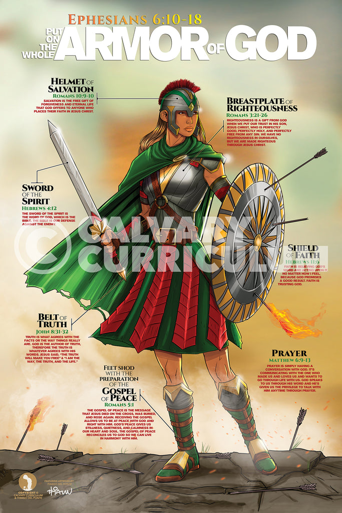 Middle Eastern Female (Armor of God) – Calvary Posters