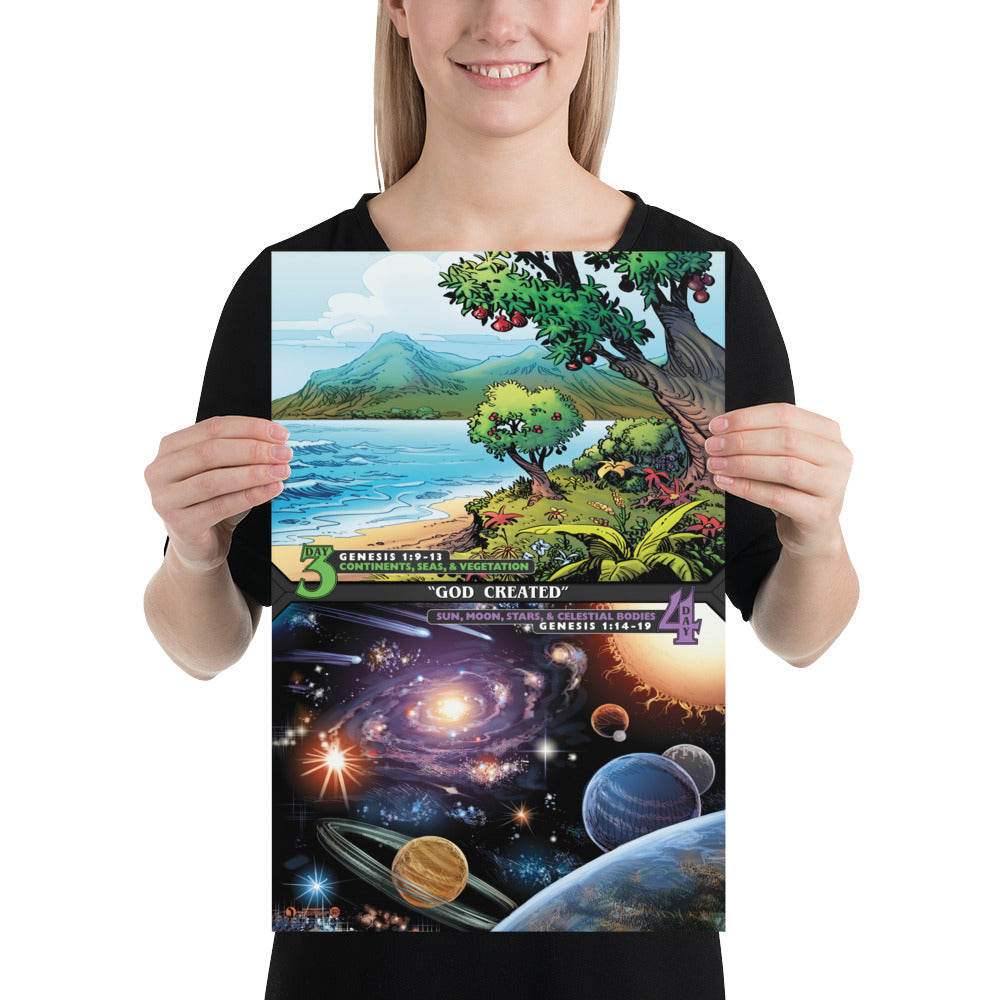 Creation - Days 3 & 4 – Calvary Posters