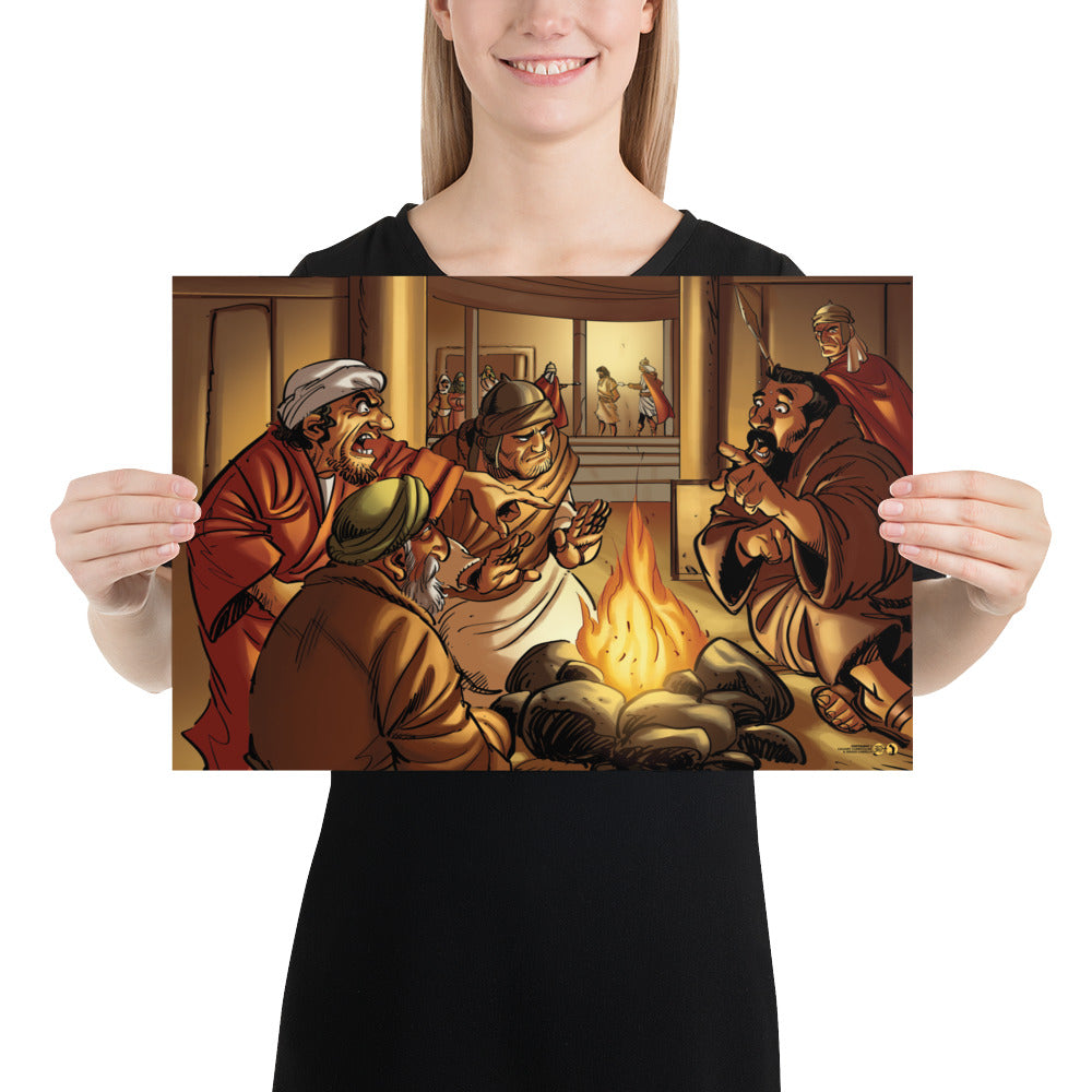 Peter Denies Jesus – Calvary Posters