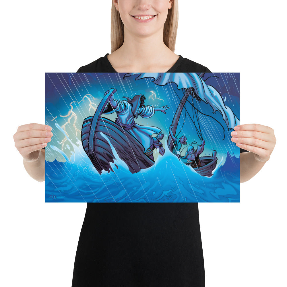 Jesus Calms A Storm – Calvary Posters