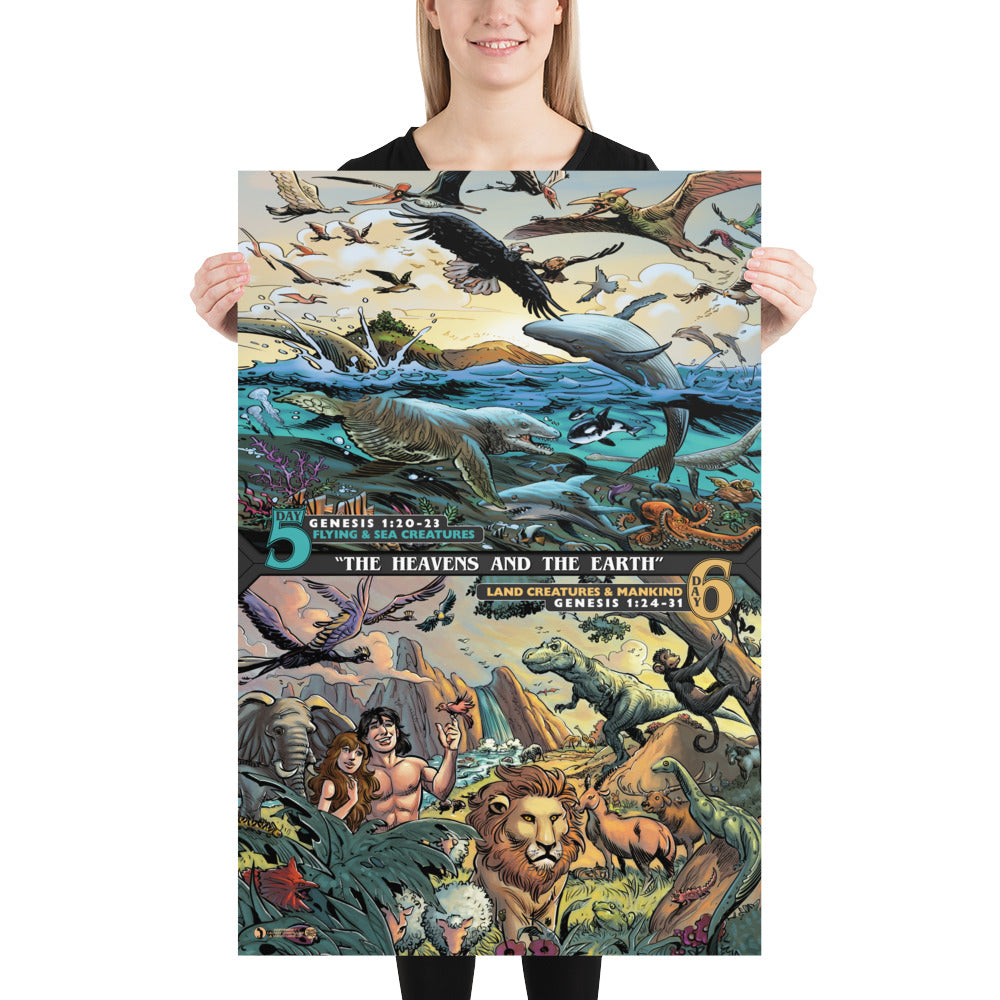 Creation - Days 5 & 6 – Calvary Posters