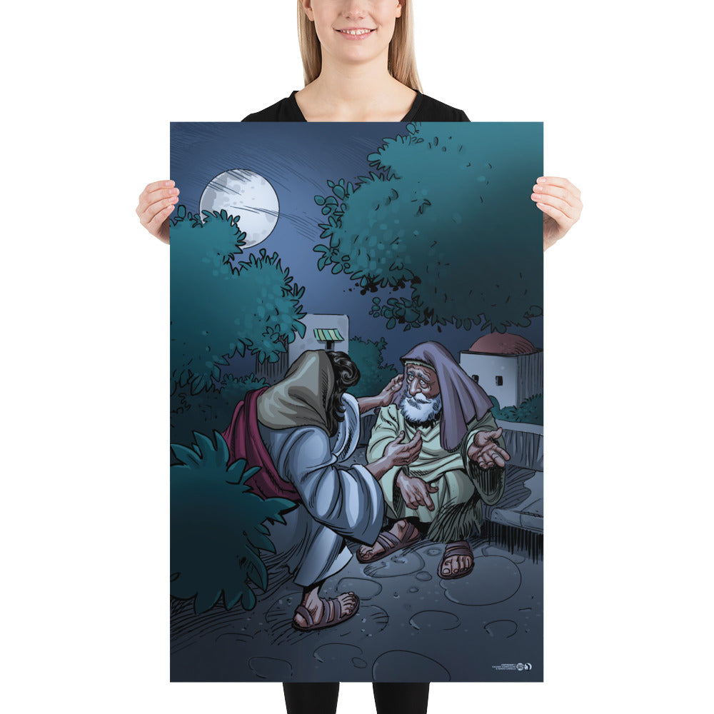 Jesus & Nicodemus – Calvary Posters