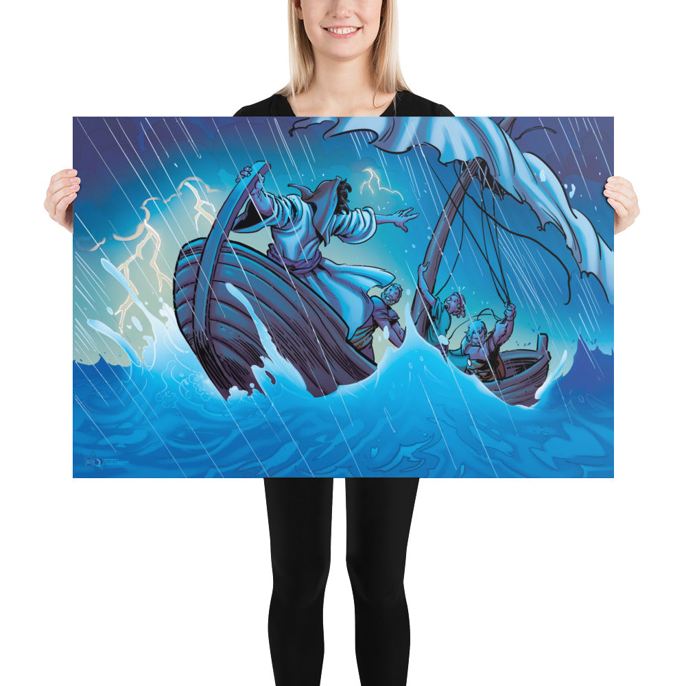 Jesus Calms A Storm – Calvary Posters